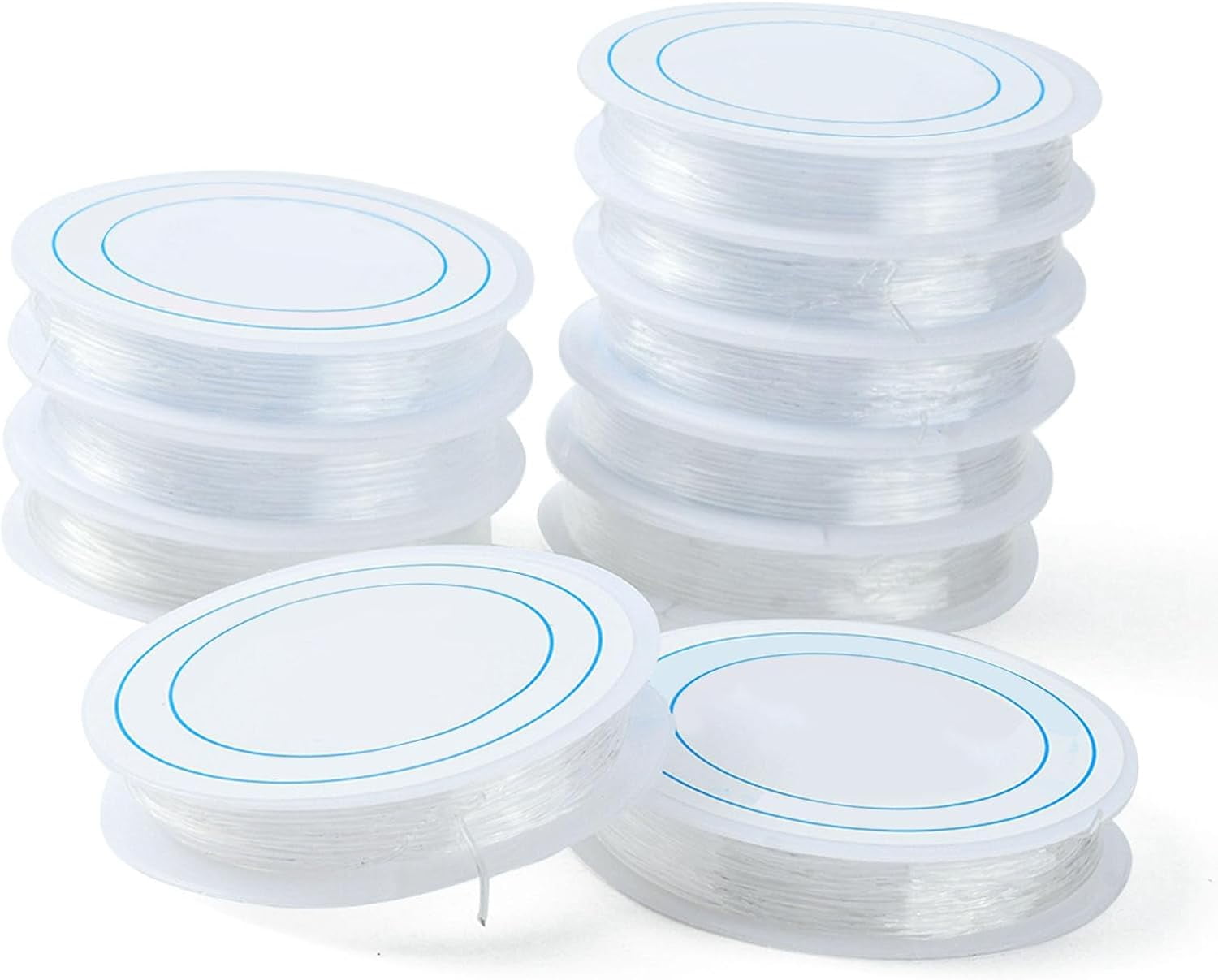 10 Roll Clear Elastic Thread Stretchy String Bead Cord for Beaded ...