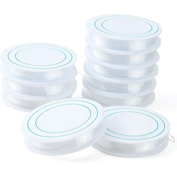 10 Roll Clear Elastic Thread Stretchy String Bead Cord for DIY Making ...