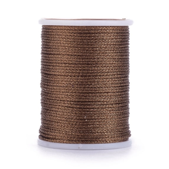 10 Roll Polyester Metallic Thread Sienna 1mm about 7 yards/roll ...