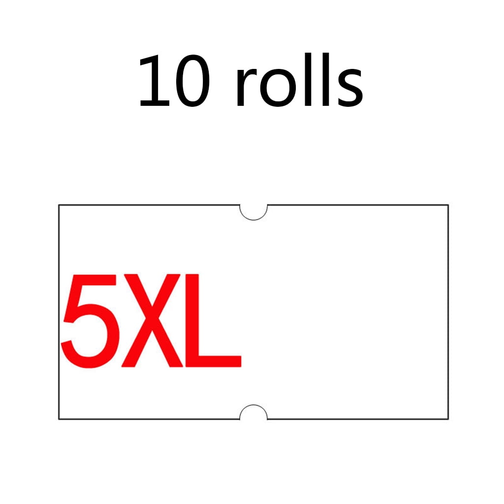 10 Rolls Single Price Labels Labeller White Pricemarker Stickers ...