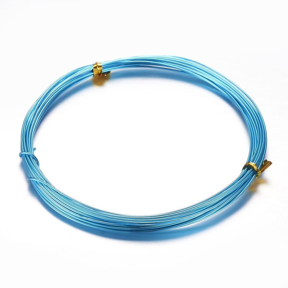 10 Roll Round Aluminum Craft Wire for Beading Jewelry Craft Making Deep ...