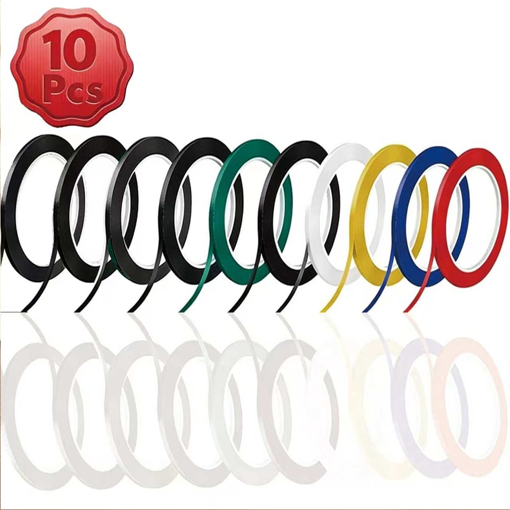 10 Rolls 1/8" (3mm) Whiteboard Tape Thin White Board Tape Lines ...