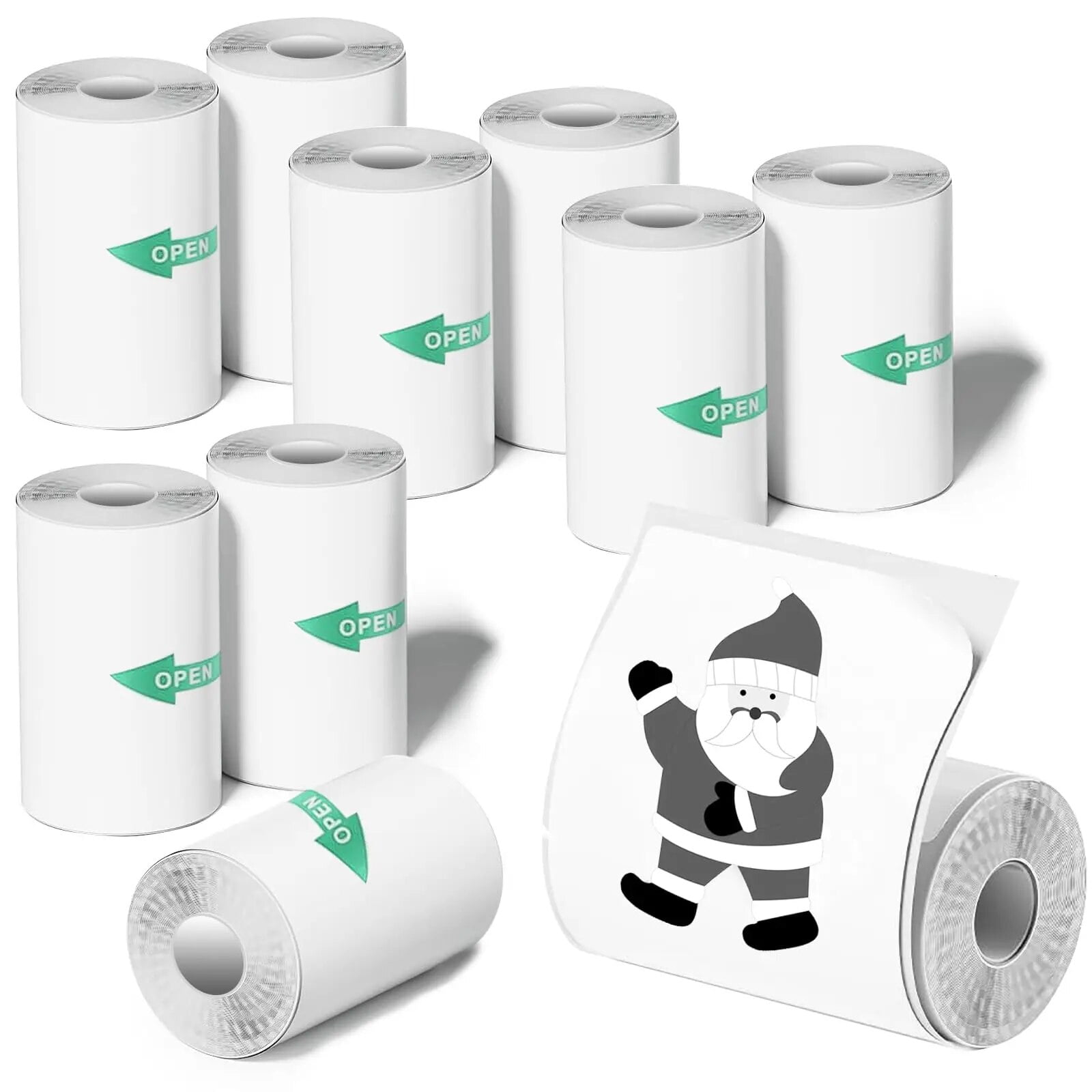 10 Rolls 2.2in x 19ft Thermal Printer Paper Rolls for Mini Pocket ...