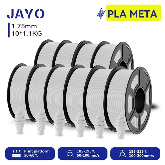 10 Rolls 3D PETG/PLA/PLA PLUS Printer Filament 1.75mm 100% No Bubble ...