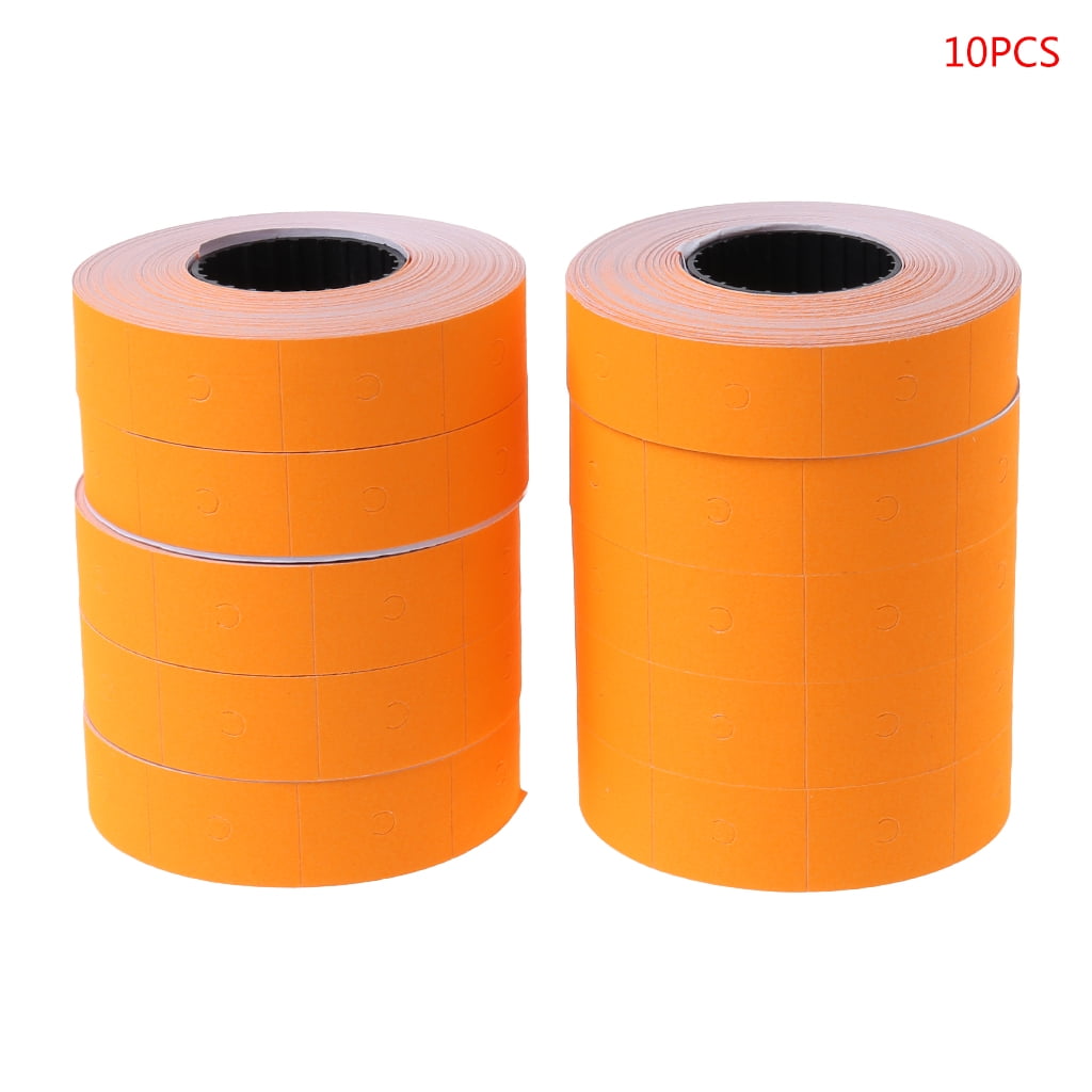 10 Rolls 5000 Pieces Double Row Colorful Price Label Paper Tag Mark ...