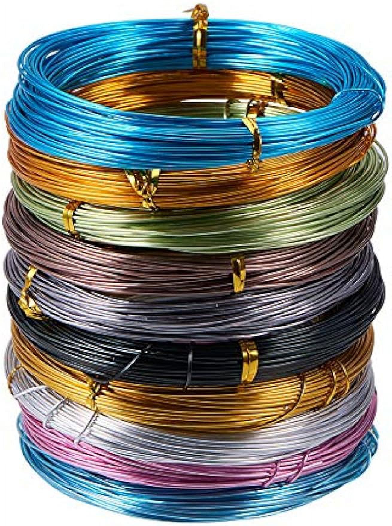 10 Rolls Aluminum Craft Wire 18 Gauge Flexible Floral Jewely Beading Wire for DIY Jewelry Craft ...