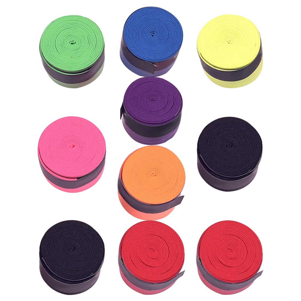 DRAFIDEEP Tennis Racket Grip Tape Pu Black for Athletes Tennis 10 Rolls ...