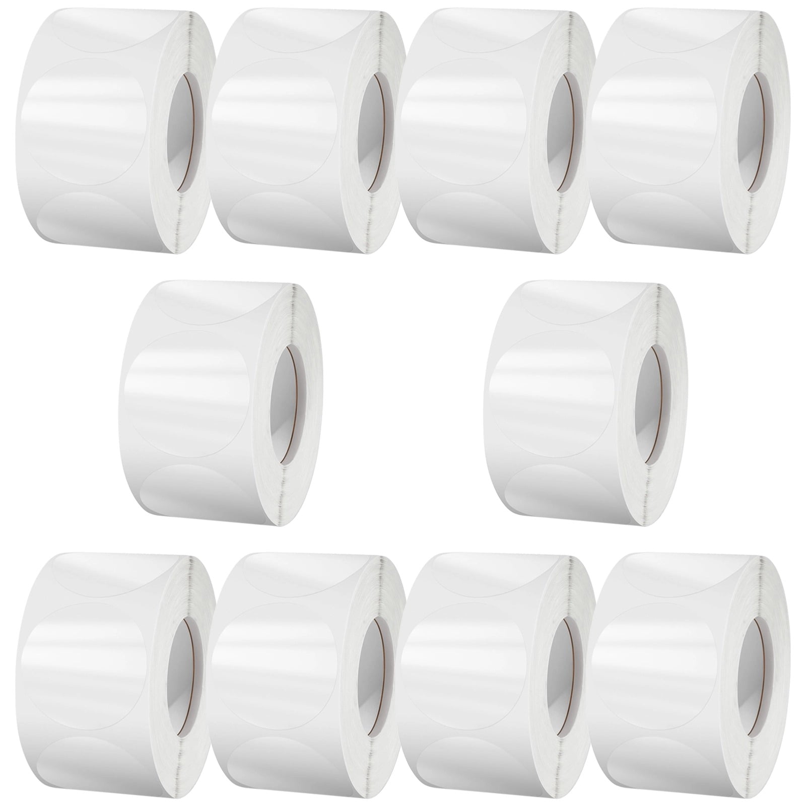 10 Rolls Clear Round Stickers For Sealing, 500 Pcs 1.5 in / 3.8 cm ...