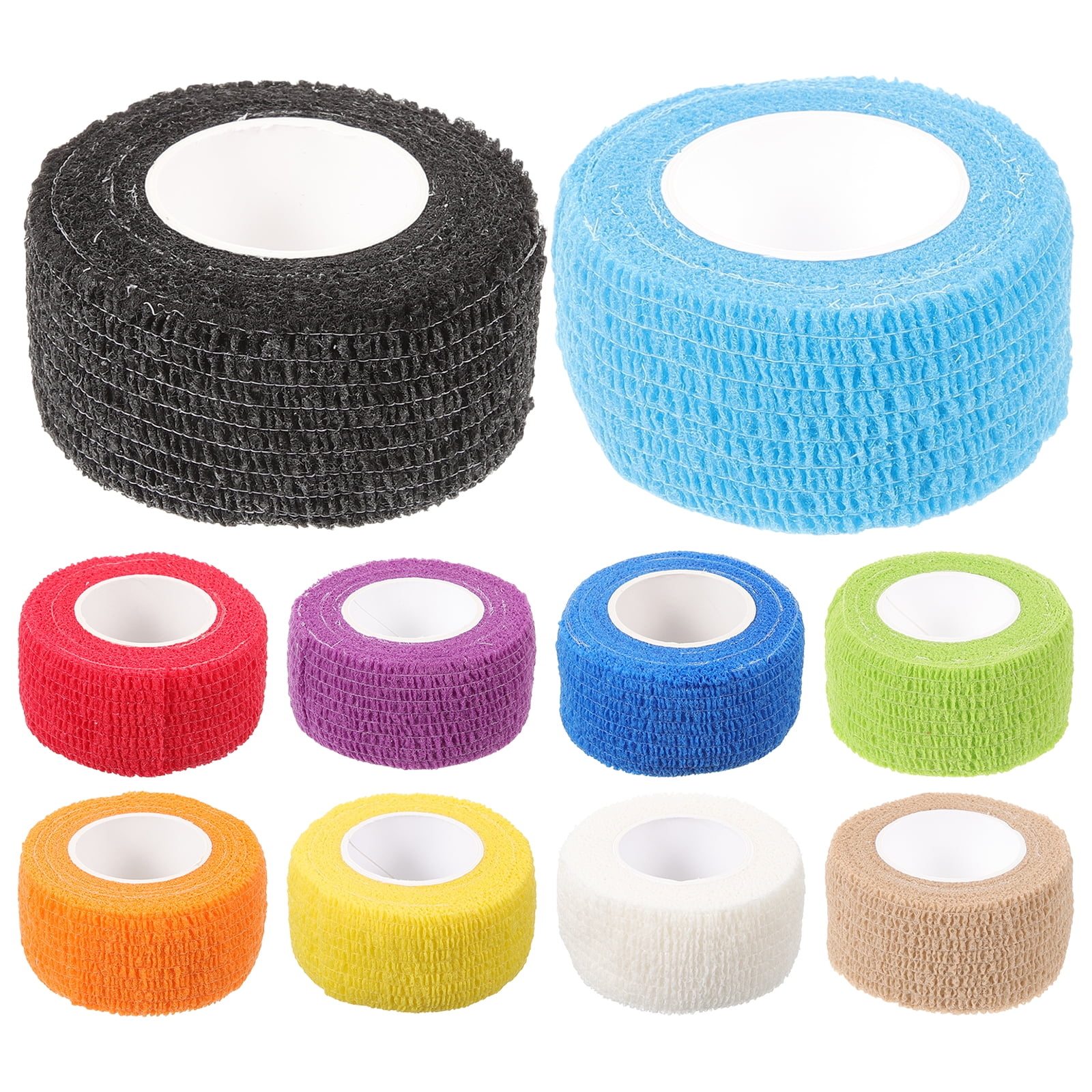 10 Rolls Disposable Sports Tape Elastic Bandage Medical Tape Self ...