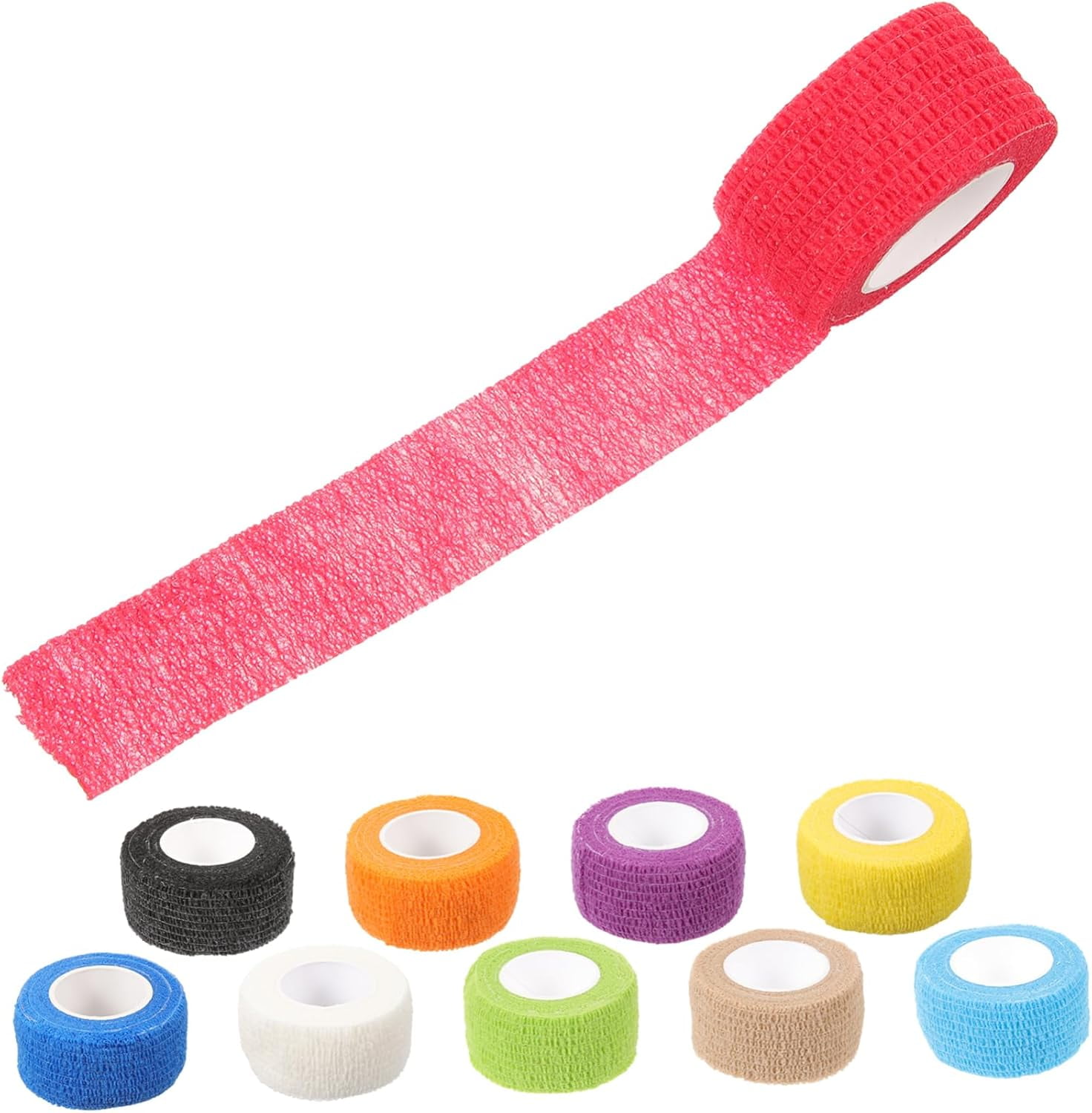 10 Rolls Disposable Sports Wrap Tape Elastic Bandage Sports Tape Body ...