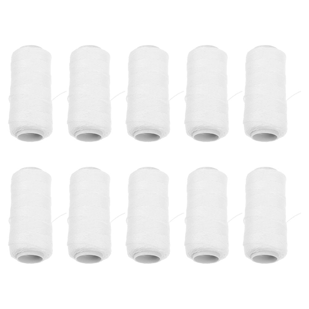10 Rolls Face Pulling Machine Cotton Thread Eyebrow Thread Tweezers ...