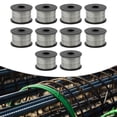 10 Rolls Galvanised Iron Wires Diameter 360.89 Ft Galvanized Cable Wire ...