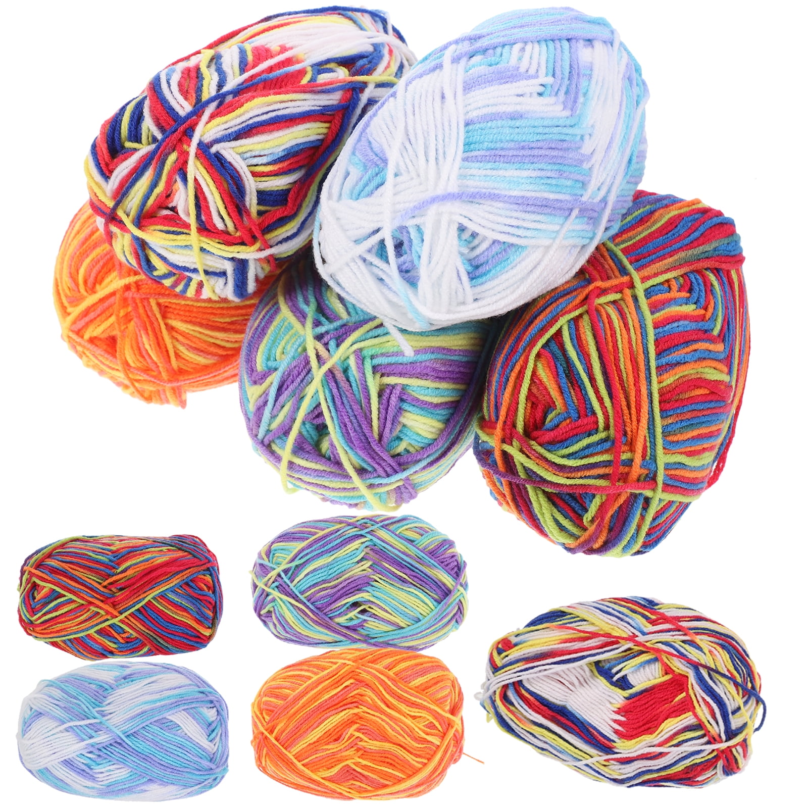 10 Rolls Knitting Kit Christmas Sto Cotton Yarn for Dishcloths Sock ...