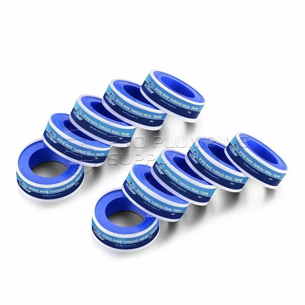 10 Rolls Of Everflow Teflon Ptfe Thread Seal Plumbers Tape - 3/4" X 520 ...
