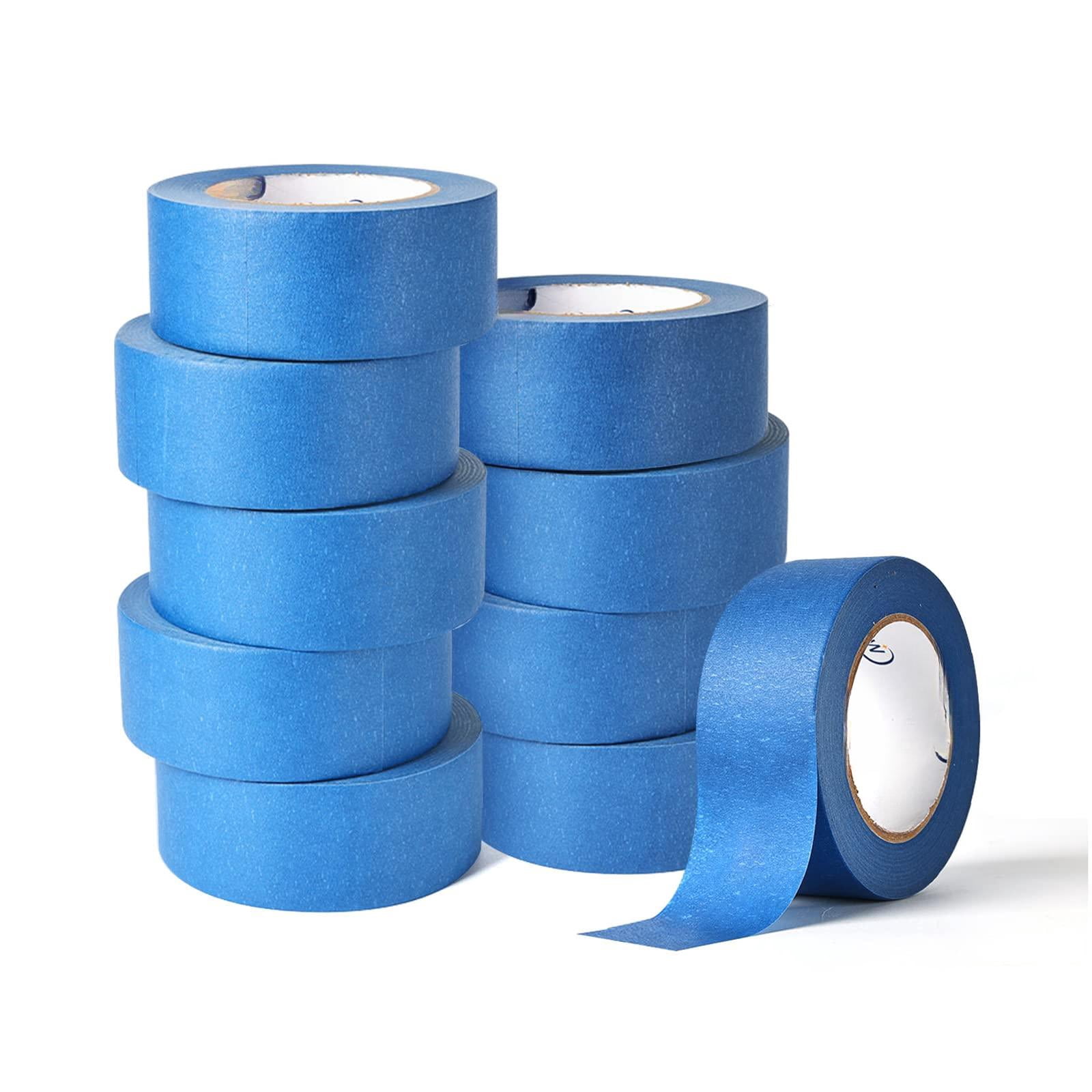 10 Rolls Painters Tape 2 Inch Bulk Painter Blue Wide Roll Masking 2 ...