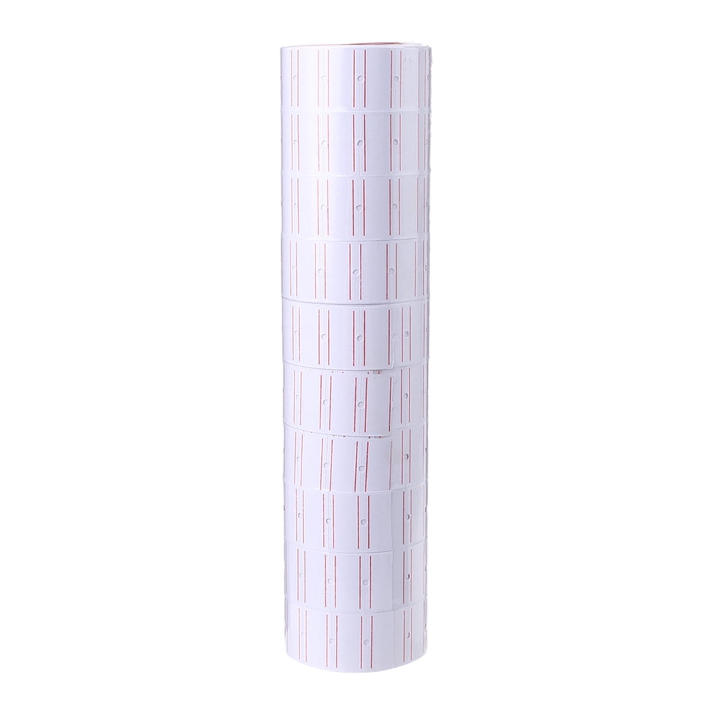 10 Rolls Price Gun Labels for Mx-5500 White Double Red Lines Price ...