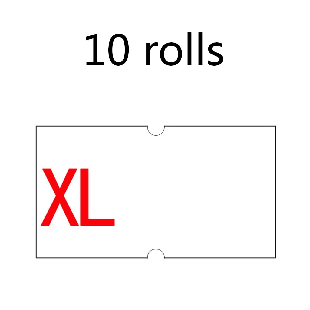 10 Rolls Price Tag Label Sticker Rolls for Pricing Label Gun Shop Price ...