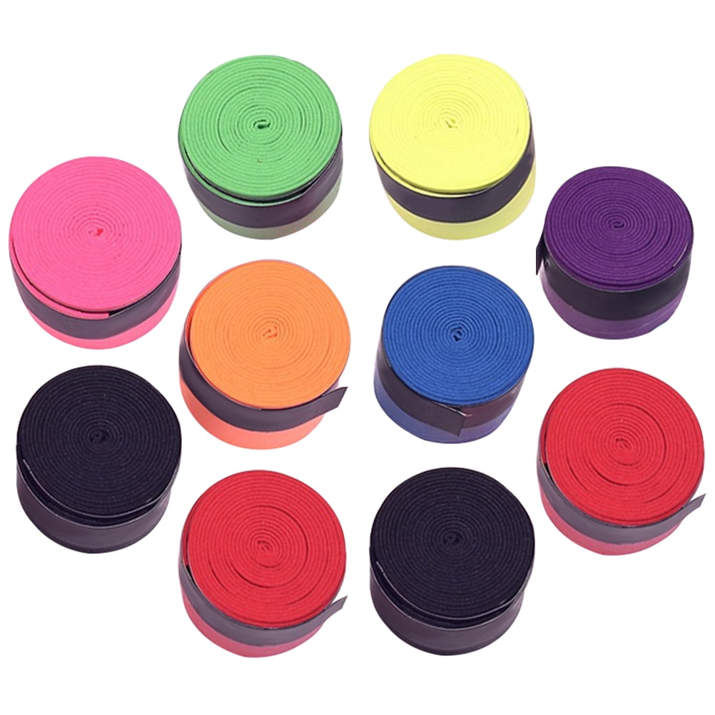 10 Rolls Racket Grip Overgrip for Tennis Racquet Badminton Tape Wound ...