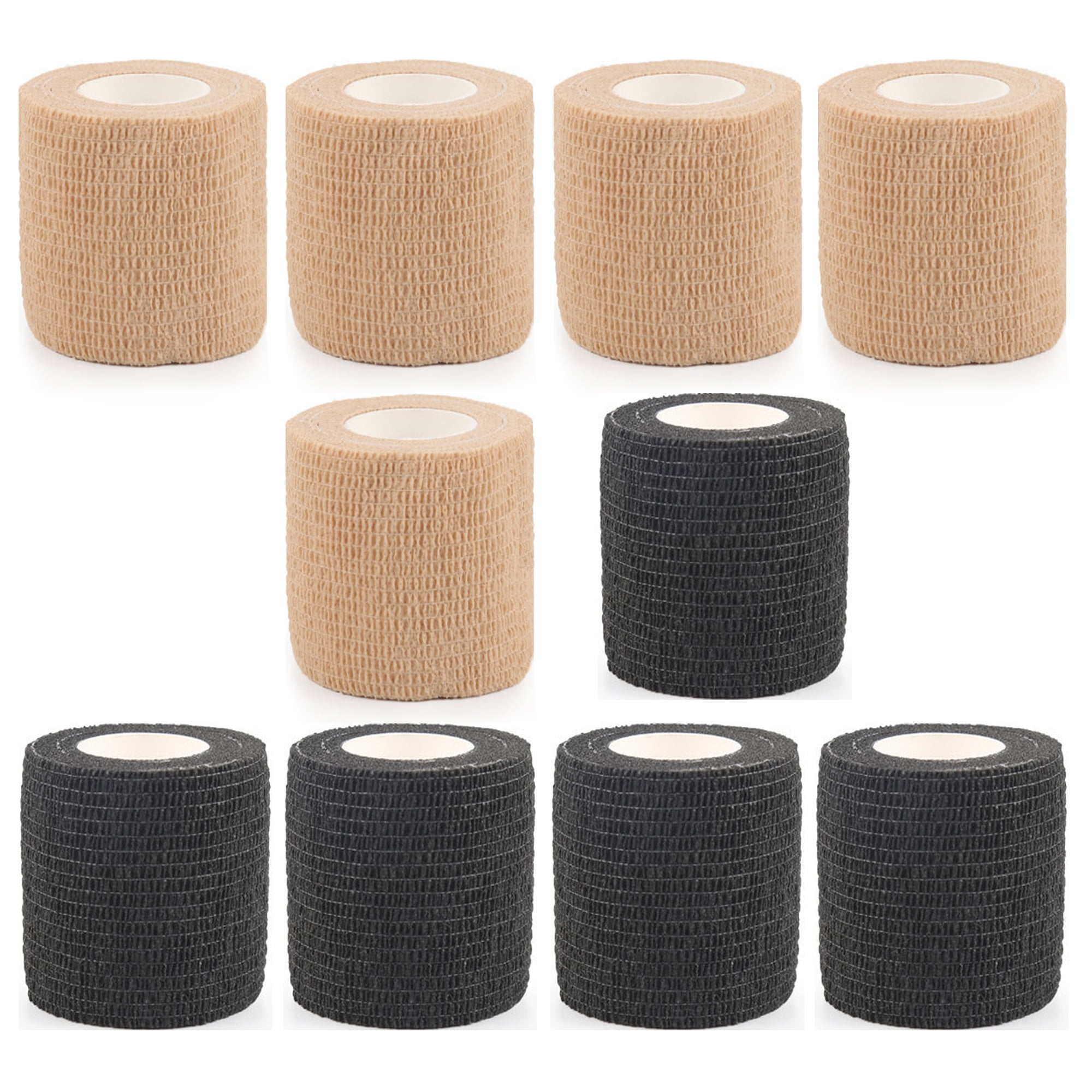 10-Rolls Self Adhesive Bandage Wrap, Vet Tape - 2 In x 5 Yds Breathable ...