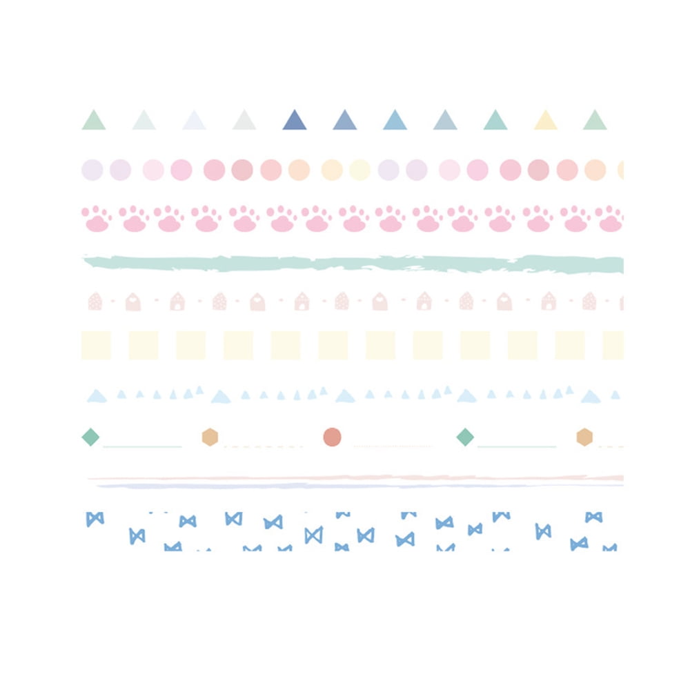 10 Rolls Tape Set Natural Color Decor Tapes for Arts, DIY Crafts ...