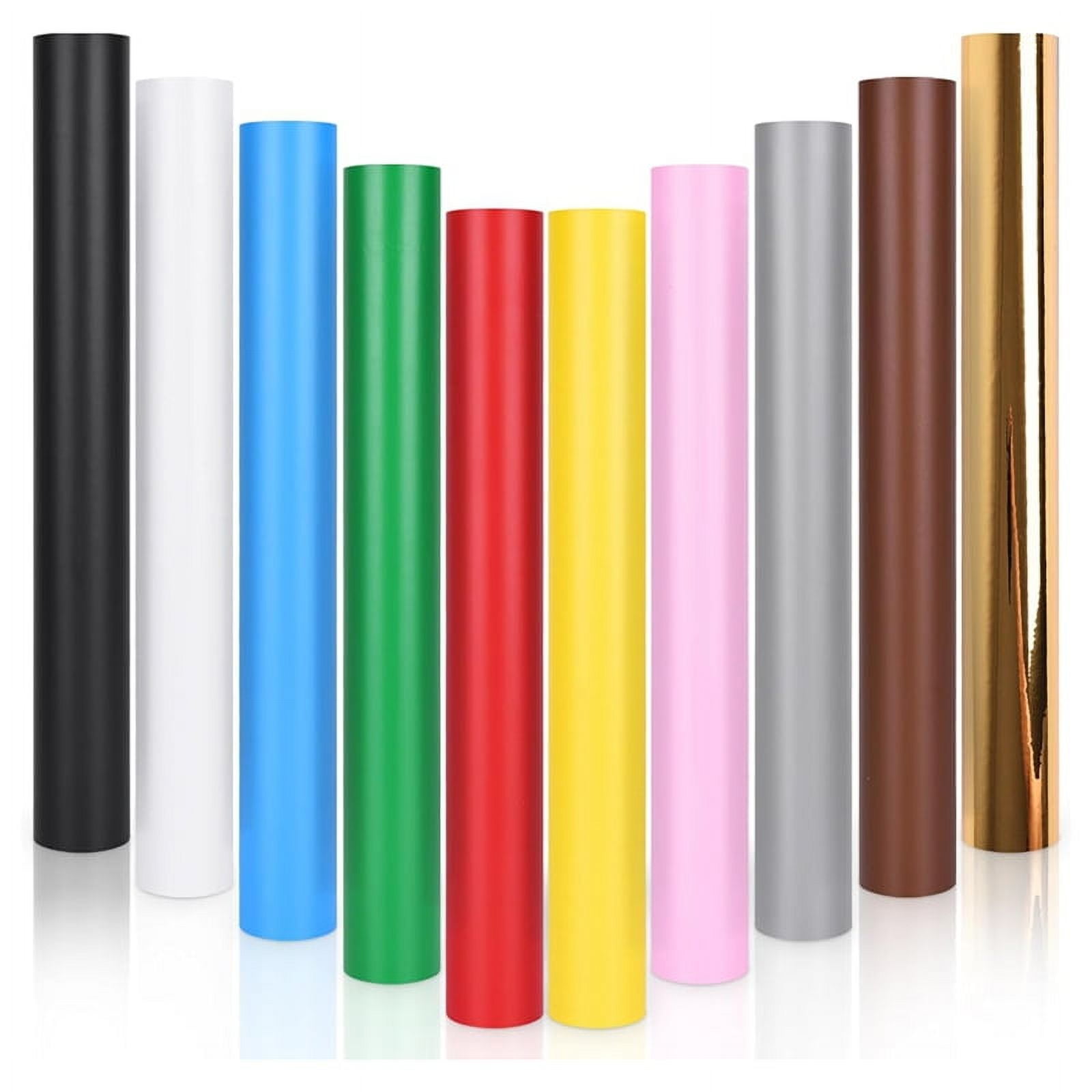 10 Rolls of 12Inch X 5 Feet Permanent Adhesive Vinyl - Fits Most ...