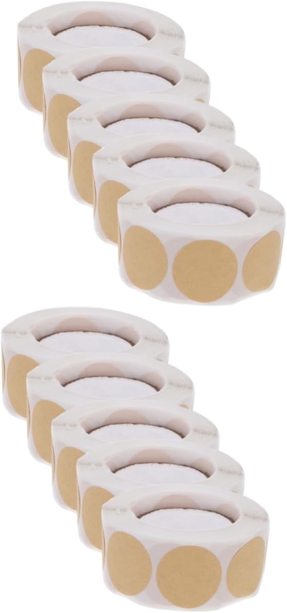 10 Rolls of Colored Dot Stickers Round Label Sticker Round ...