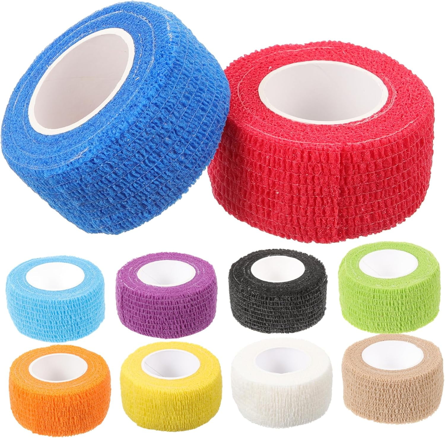 10 Rolls of Elastic Self Adhesive Bandages Breathable Cohesive Wraps ...