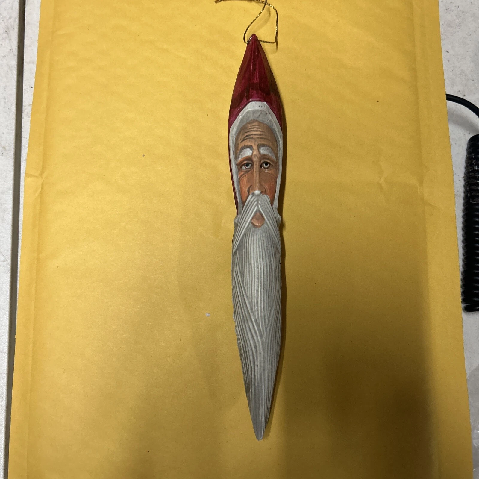 10” Roman Innovations Inc Santa Face Resin Ornament Holiday Christmas ...