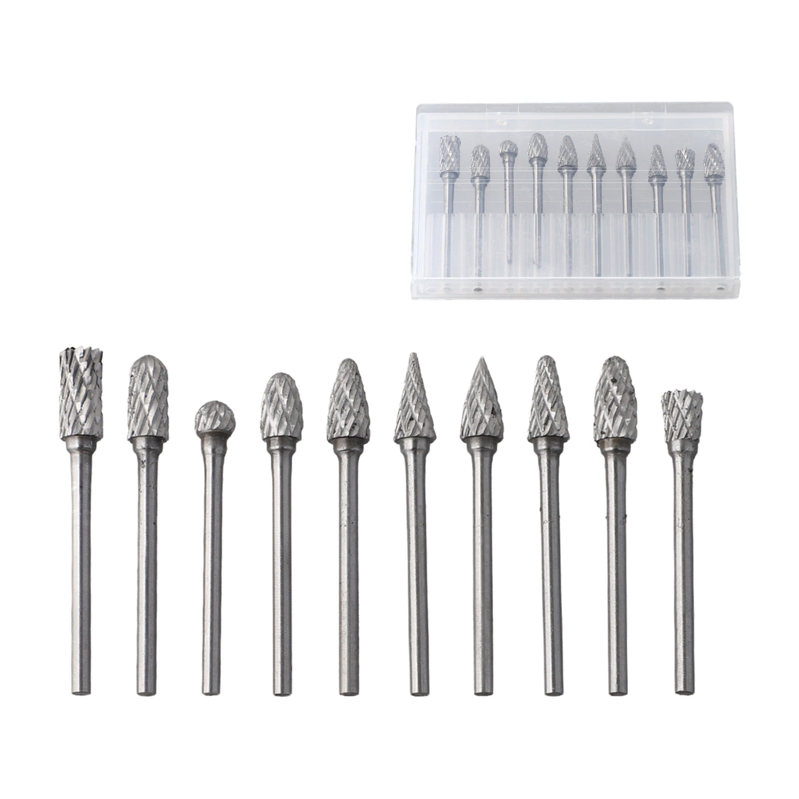 10 Rotary Bits with 3mm Shank for Electric Grinding and High Density ...