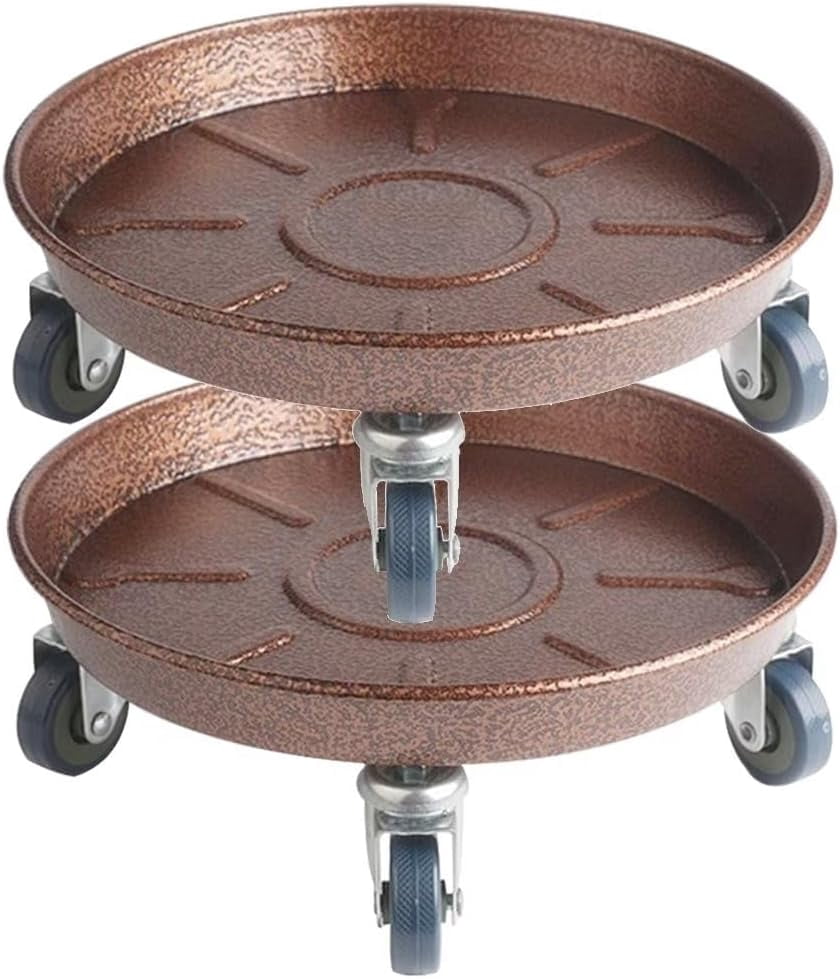 10" Round Plant Stand with Lockable Wheels, 160lbs Heavy Duty for ...