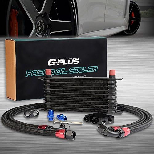 10 Row Aluminum Engine Transmission Oil Cooler Kit Compatible For BMW ...