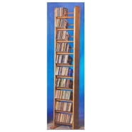 Wood Shed 205 Solid Oak 2 Row Dowel DVD-VHS Rack - Walmart.com