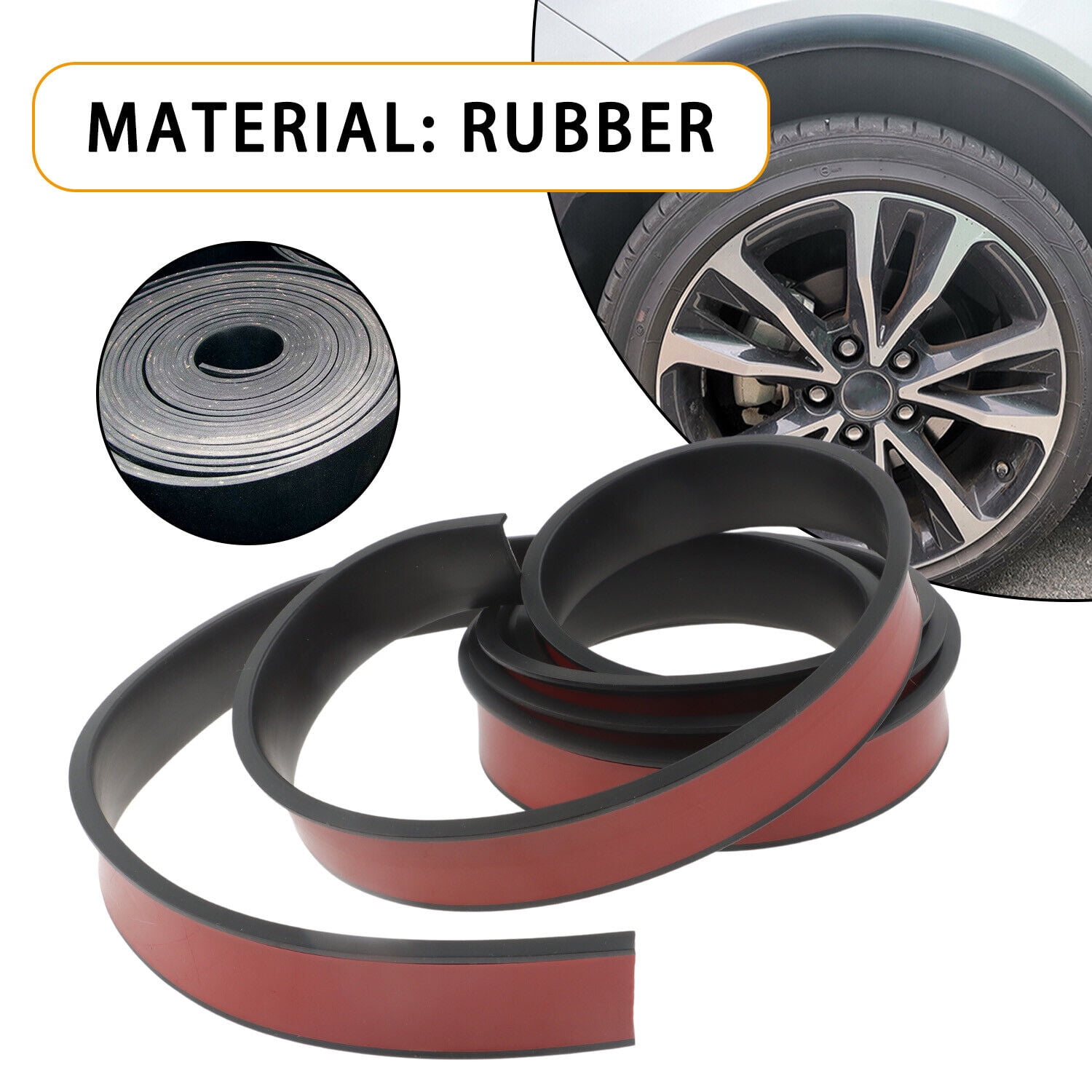 10' Rubber Wheel Trim Eyebrow Arch Protector Strip Fender Flares ...