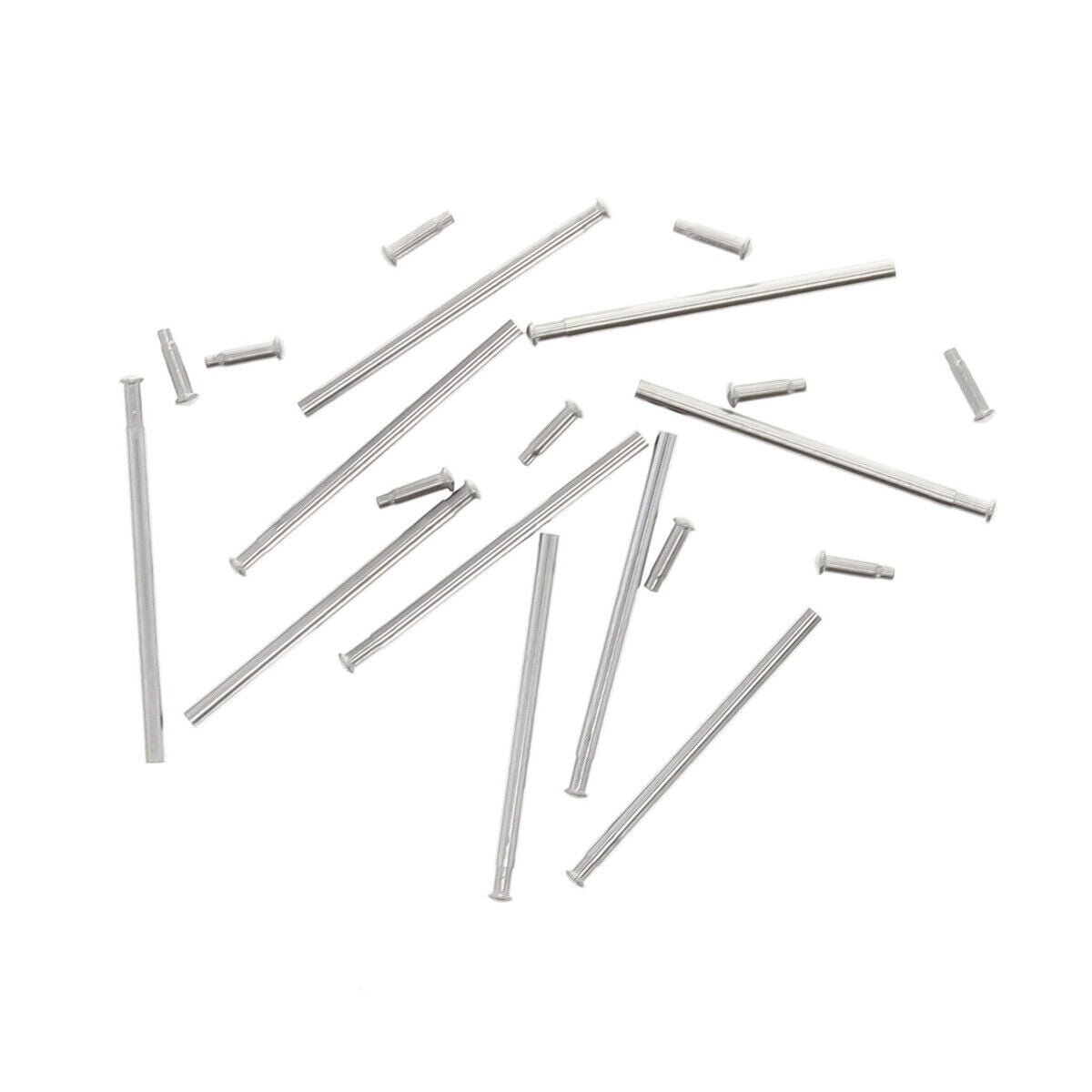 10 SET 20MM TUBE FRICTION PINS FOR FIXING MENS WATCH BAND FLIP LOCK ...