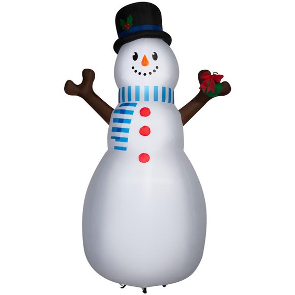 Giant Snowman Inflatable Decorations for Holiday Yard and Garden