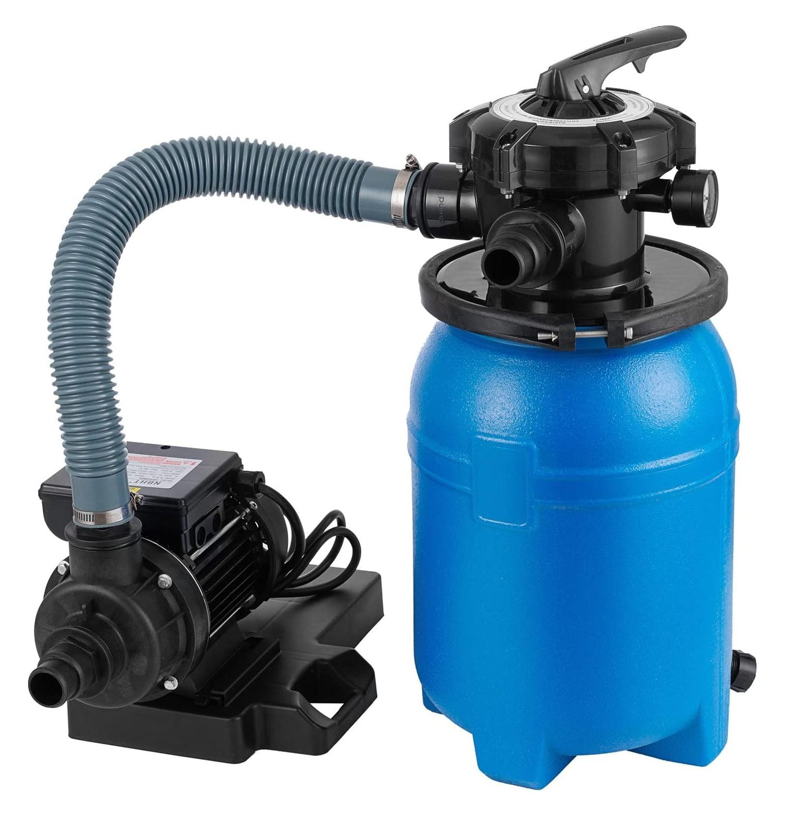 10'' Sand Pool Filter System 10000 Gallon Sand Filter with 1/3 Above ...