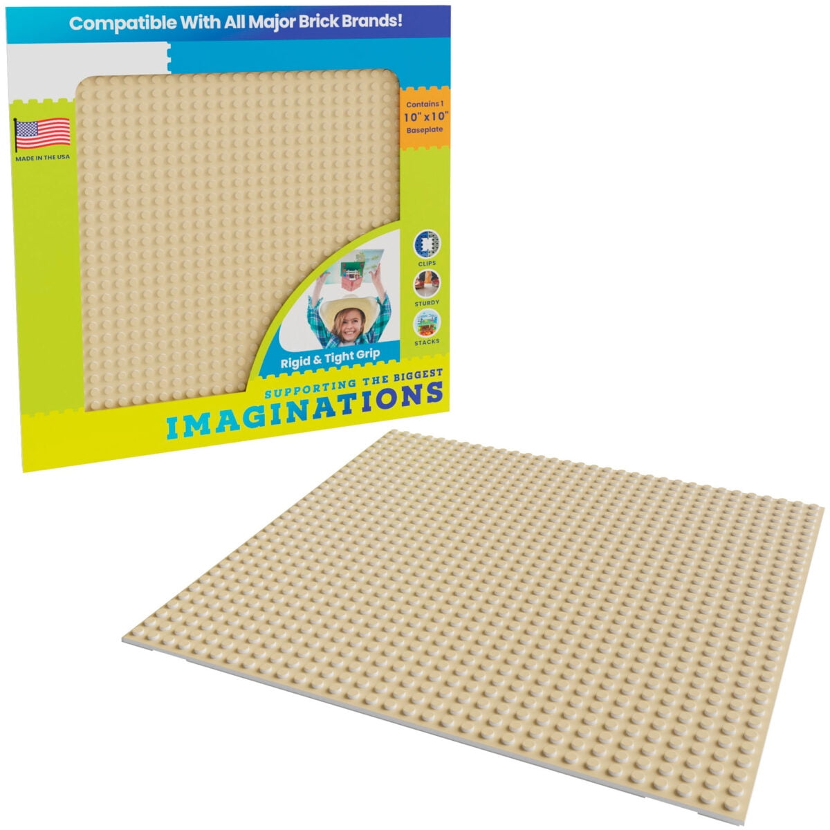 10" Sand Tan Baseplate (10Pack) - Walmart.com
