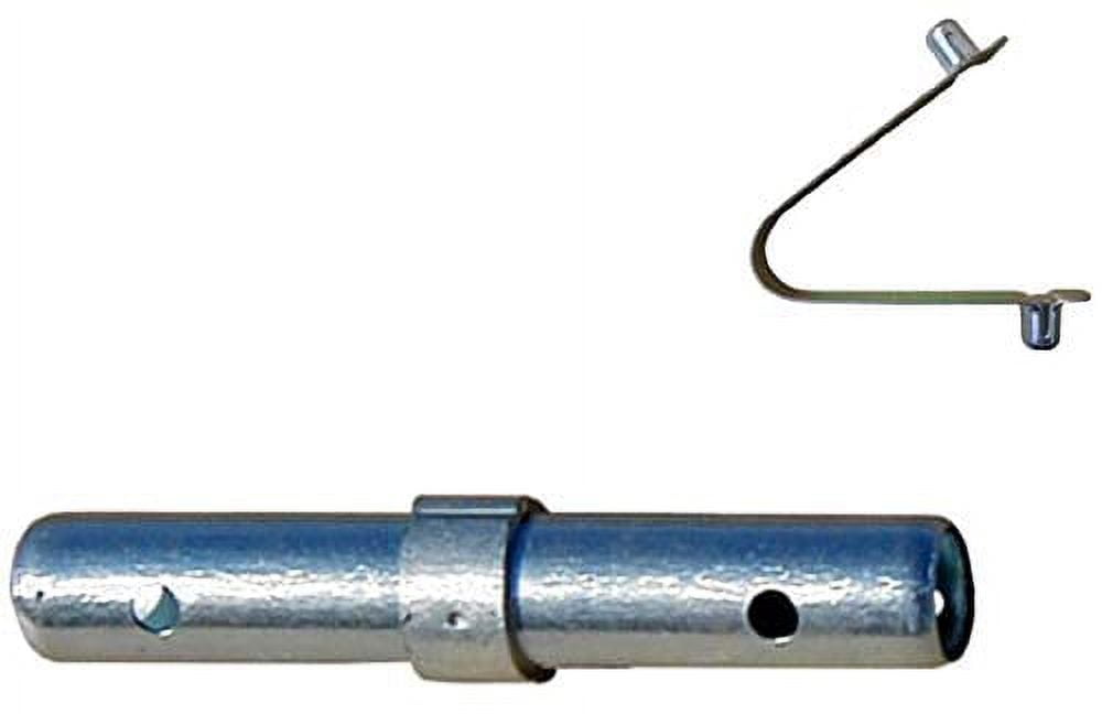 10 Scaffolding Coupling Pin 1-1/4"OD x 9"L with 1" Collar and 10 Spring ...