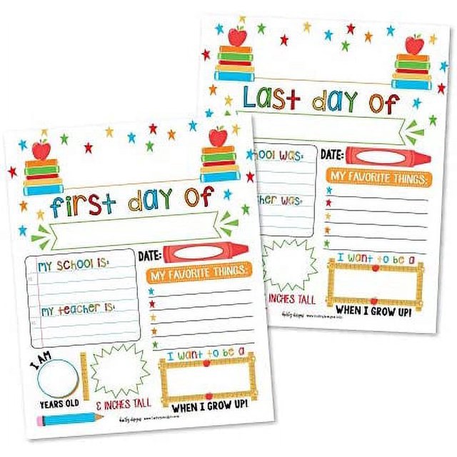 10 School Signs for Kids First Day of School Board for Kids, My First ...