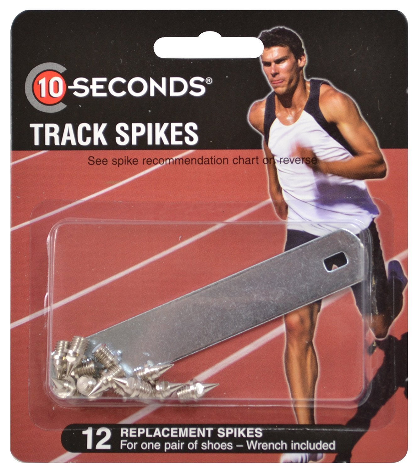 10 Seconds 12 Replacement Track Spikes 1/4" Pyramid - Walmart.com