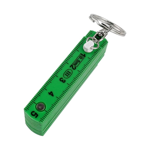 10 Segment Folding Ruler 50cm Portable Pocket Measuring Tool With ...