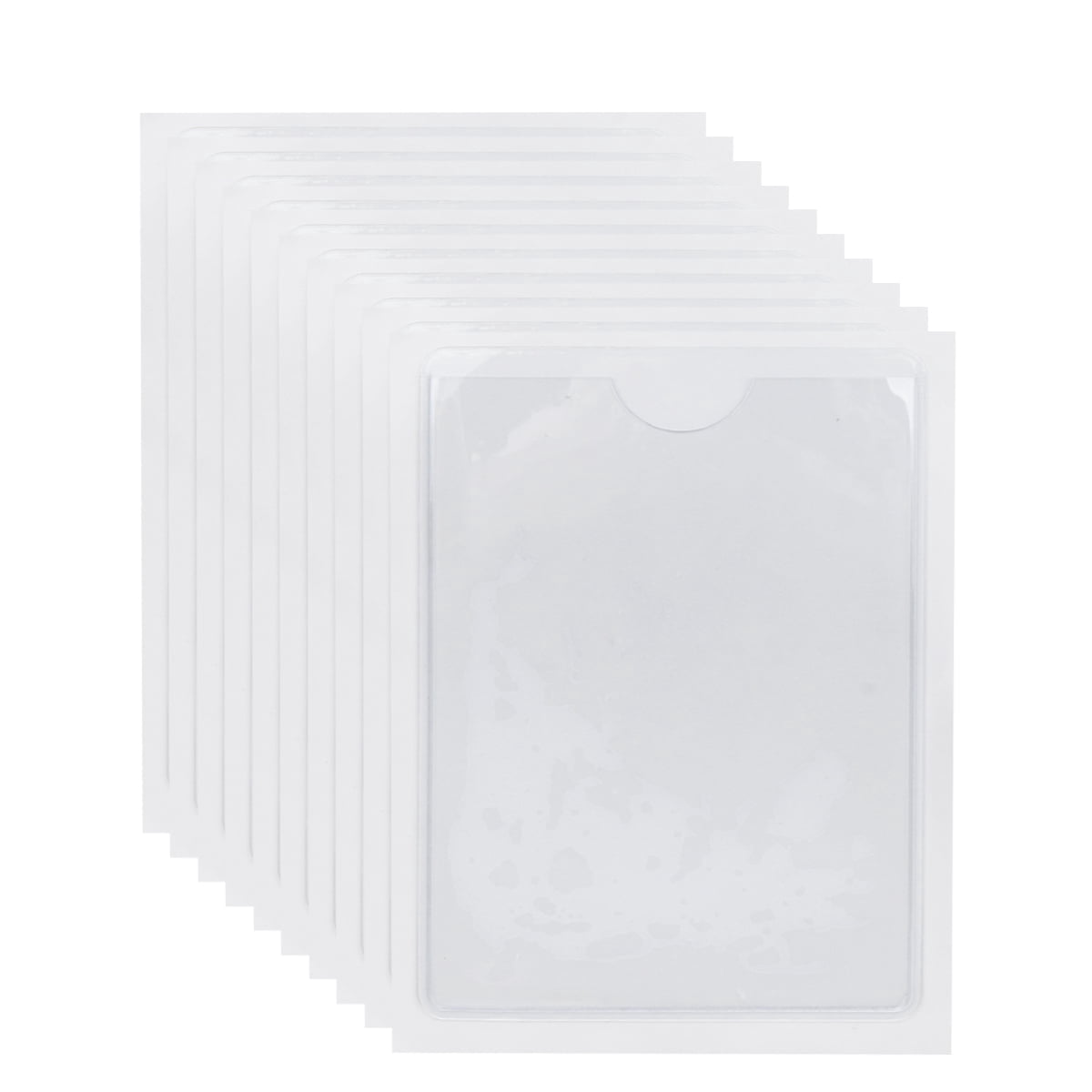 10 Self-Adhesive Library Pockets for Cards & Photos - Walmart.com