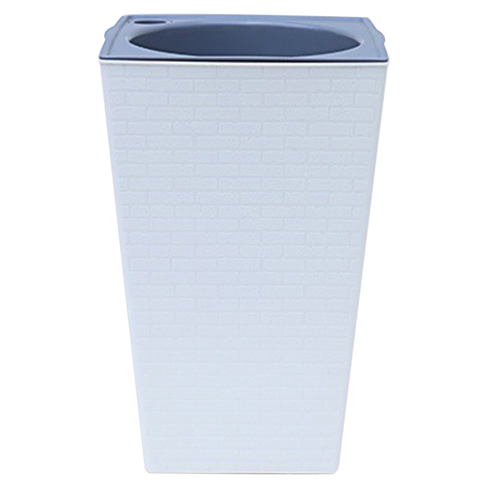 10" Self-Watering Planter Square - Modern Faux Brick Plant Pot Indoor ...
