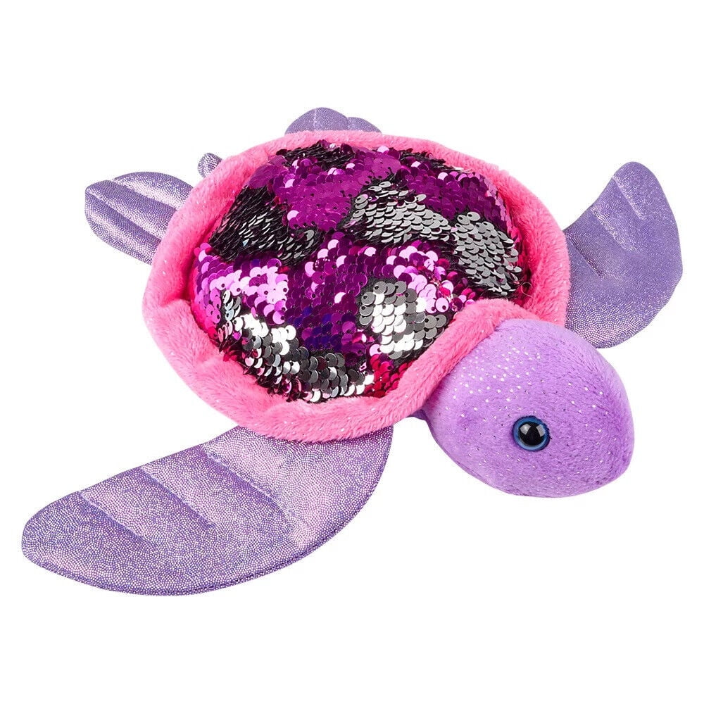 10" Sequinimals Sequin Sea Turtle Plush Stuffed Animal Reversible Hot ...