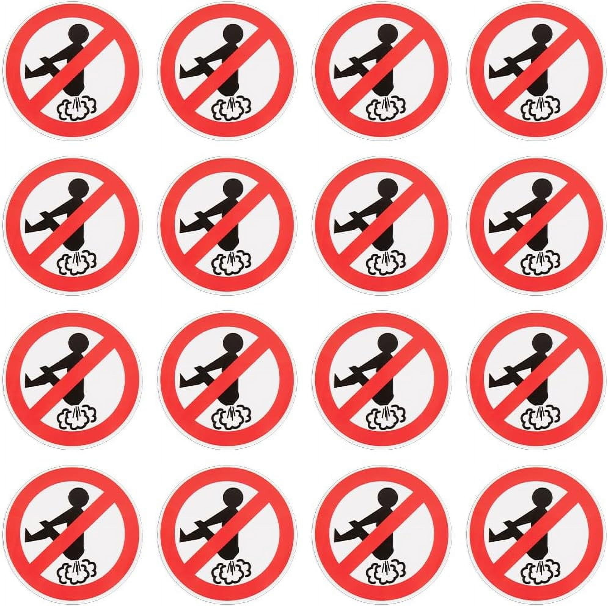 10 Set 10 Sets Warning Slogan Toilet Stickers Do Not Fart Sticker No ...