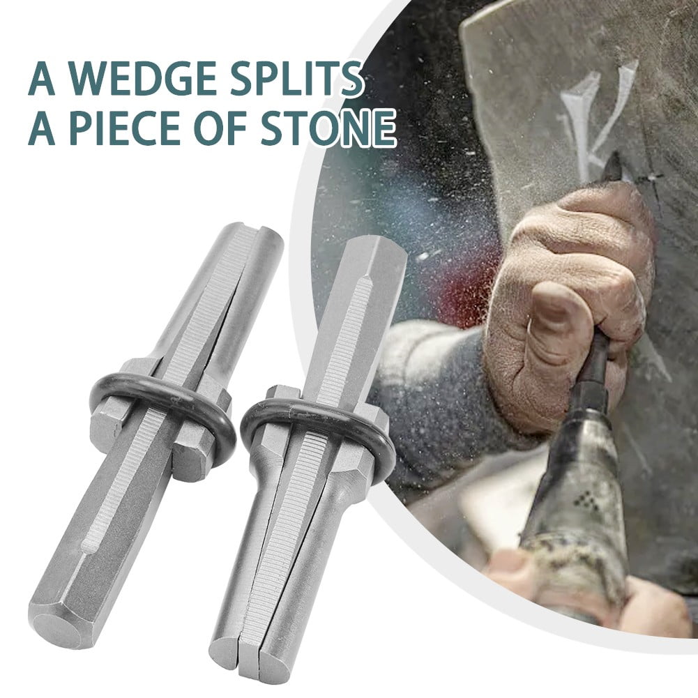 10 Set 5/8 Inch Plug Wedges and Feather Shims Rock Stone Splitter Hand Tool 16Mm - Walmart.com