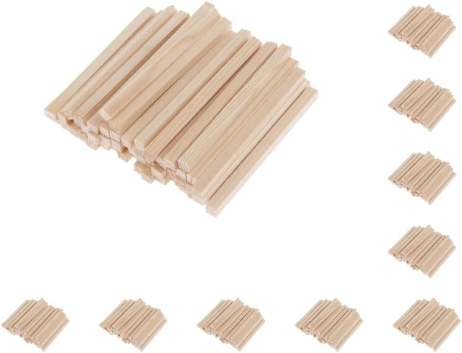 10 Set 50/100Pack Wooden Blocks Blank Carving DIY Art Craft 50/55/60mm ...