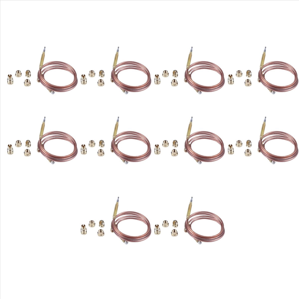 10 Set 900mm Gas Stove Universal Thermocouple Kit M6X0.75 with Spilt ...