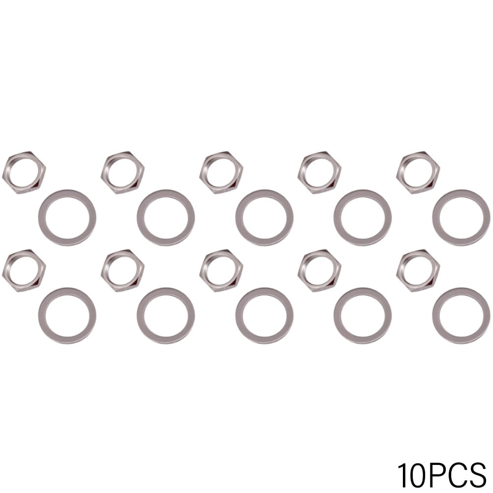 10 Set 9mm Guitar Potentiometer Nut and Washer for Tone and Volume ...