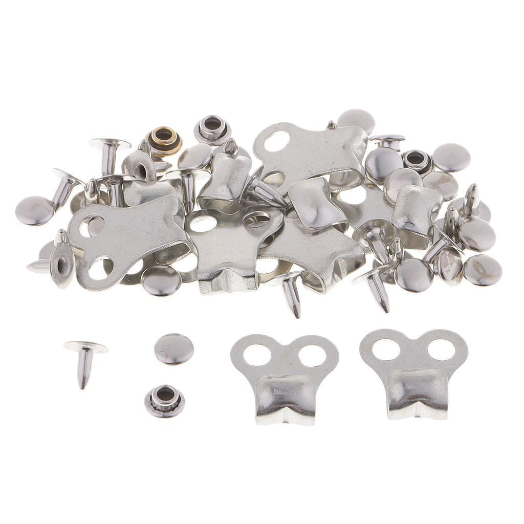 10 Set Alloy Boot Hooks Lace Fittings With Rivets For Repair/Camp/Hike ...